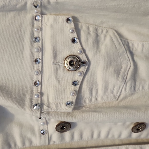 Maurices | Jackets & Coats | Nwt Maurice Diamond Pearl Jean Jacket ...